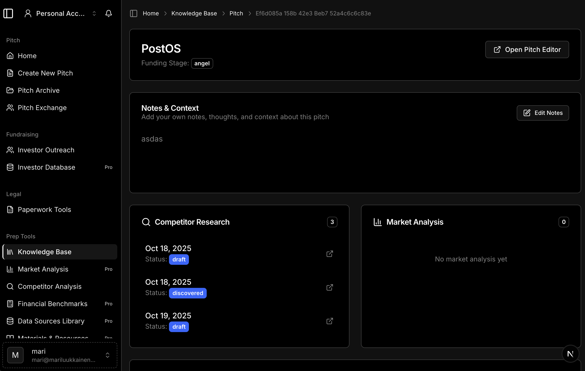 Knowledge Base and Term Sheet Analyzer improvements | Pitchkit